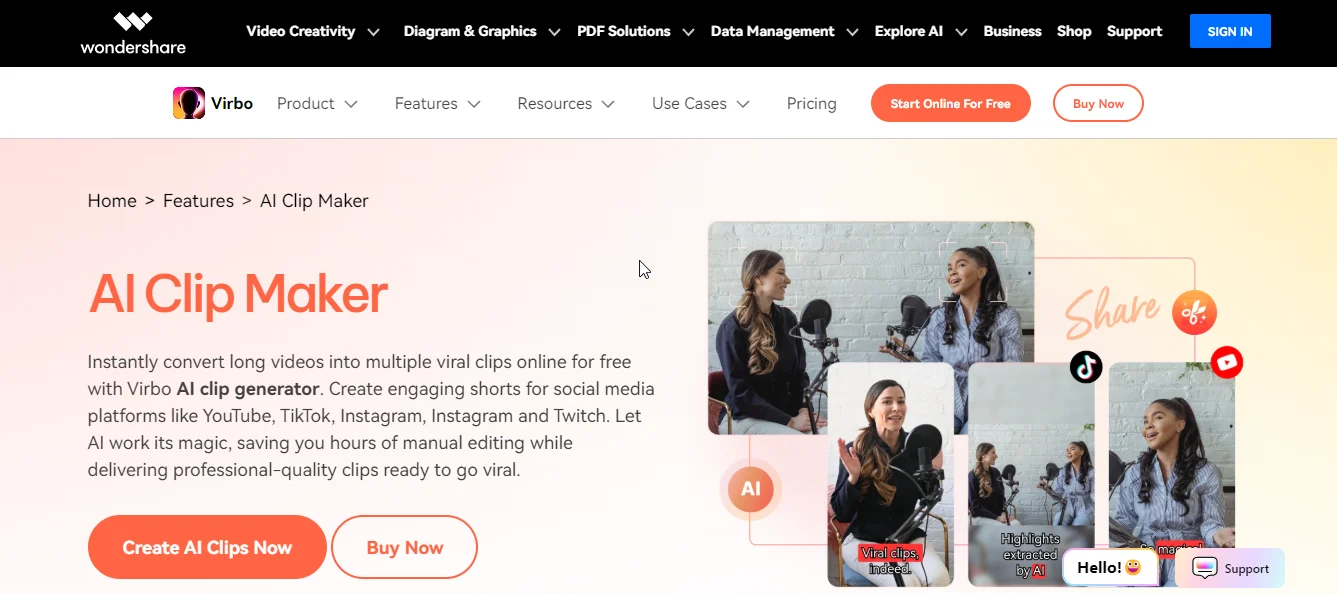 12 Best AI Clip Makers for 2025 to Turn Long Videos into Viral Shorts